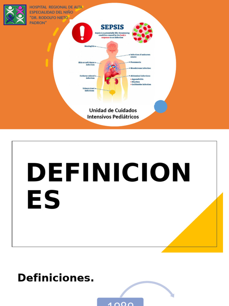 Sepsis Pediátrica: Definición y Epidemiología | PDF | Septicemia | Medicina