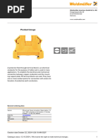Weidmüller WDU 4 Terminal Block Data Sheet | PDF | Electrical Connector ...