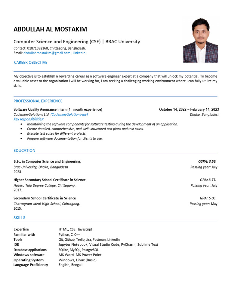 Abdullah Al Mostakim Augmedix | PDF | Software | Software Engineering