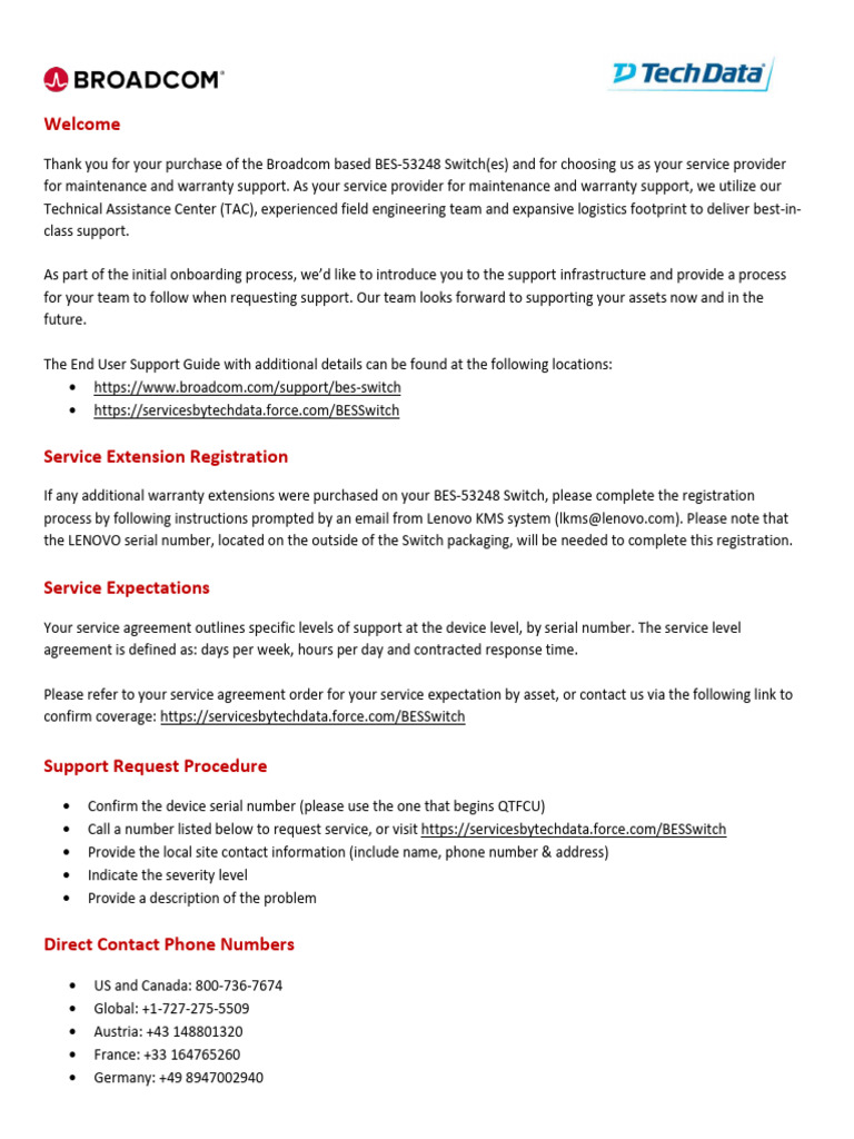 Bes Switch Lenovo Welcome Letter July 2021 | PDF | Computing