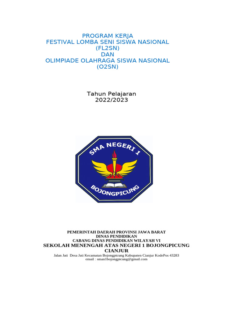 Program Pembinaan Osn | PDF