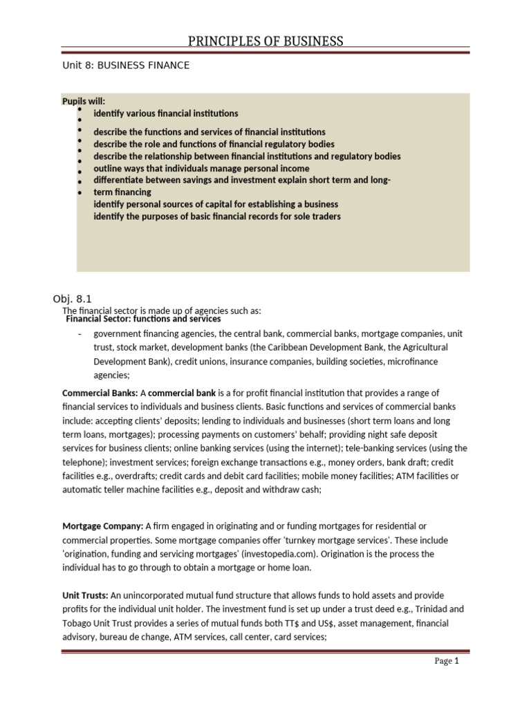 POB Revision Text With MCQ-pages - Section 8 Finance | PDF | Stocks ...