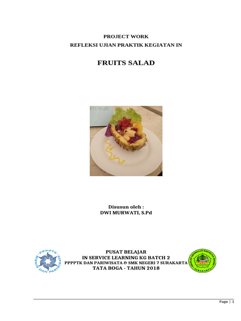 Project Work Salad | PDF