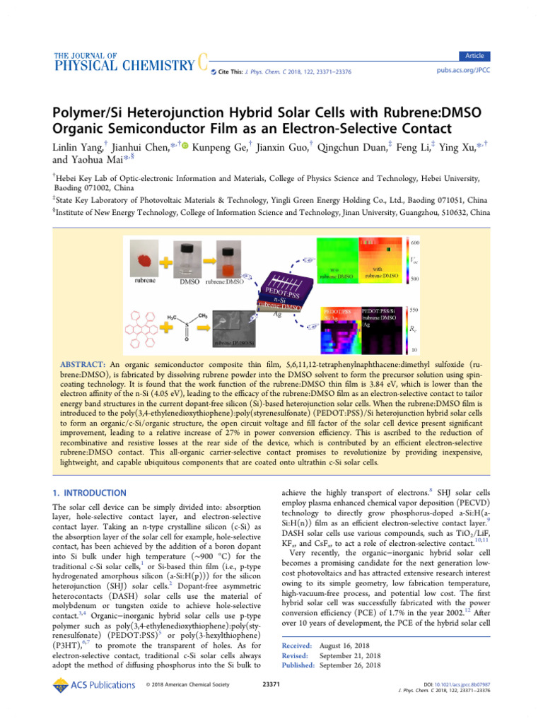 yang-et-al-2018-polymer-si-heterojunction-hybrid-solar-cells-with ...