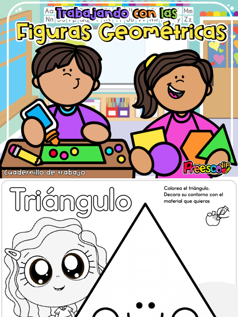 Cuadernillo Trabajando Con Las Figuras Geometricas Preesco Vip | PDF ...