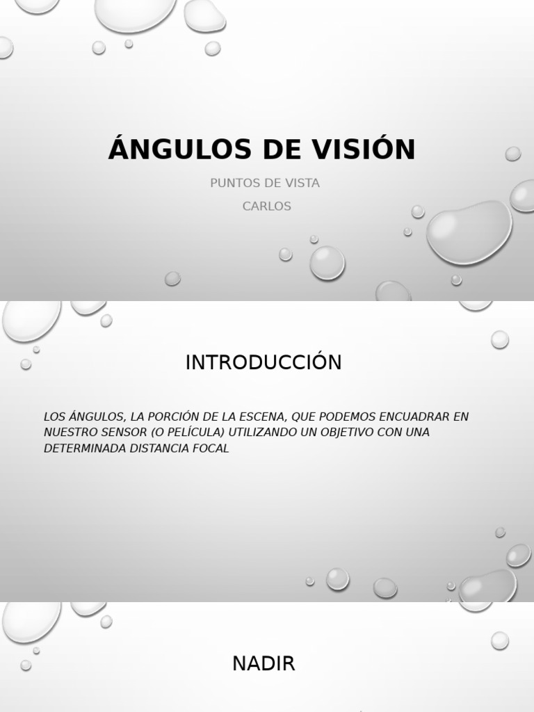 Ángulos de Visión | PDF