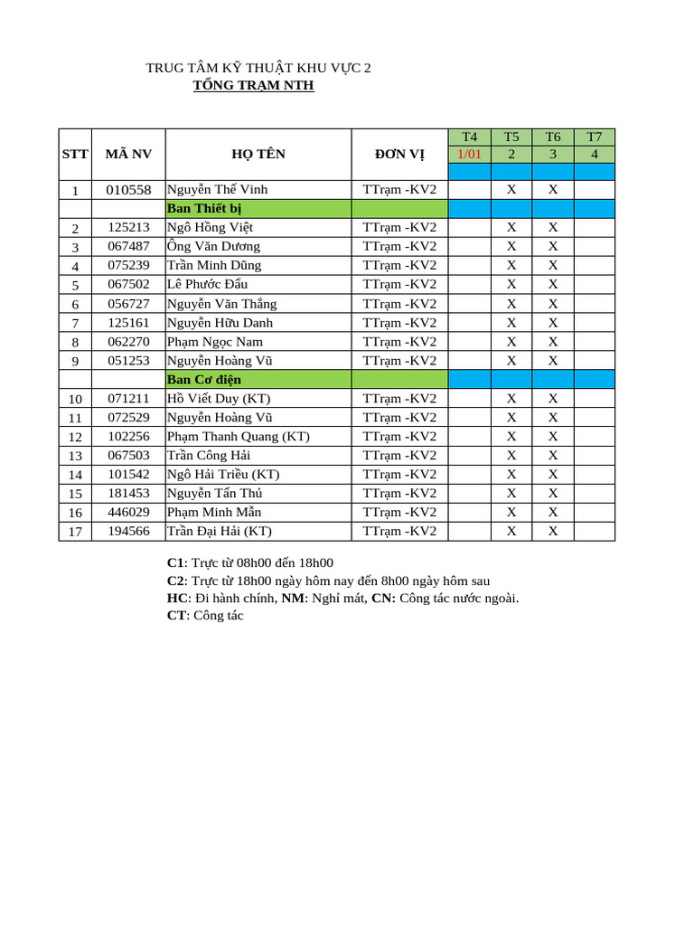 TR NTH Lich Truc Thang 1.2025 | PDF