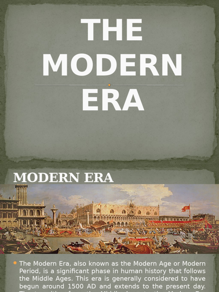 The Modern Era Final Na Final I2 | PDF | Weaving | Loom