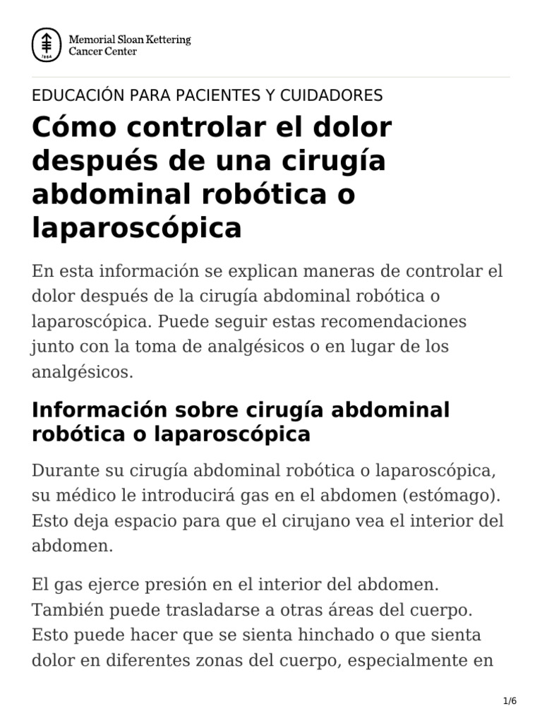 ways-manage-pain-after-laparoscopic-abdominal-surgery | PDF | Cirugía ...