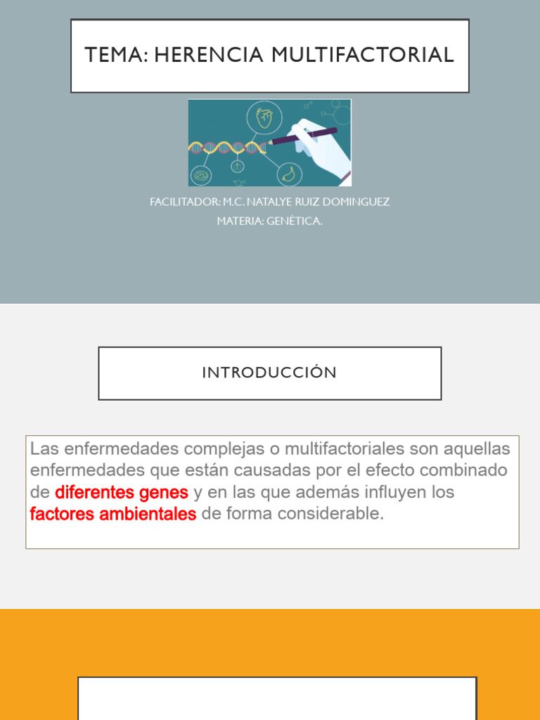 Herencia Multifactorial en Genética | PDF | Lugar cuantitativo | Herencia