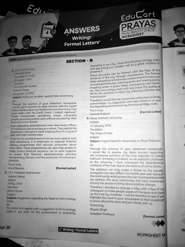 Formal Writing Prayas Solutions | PDF