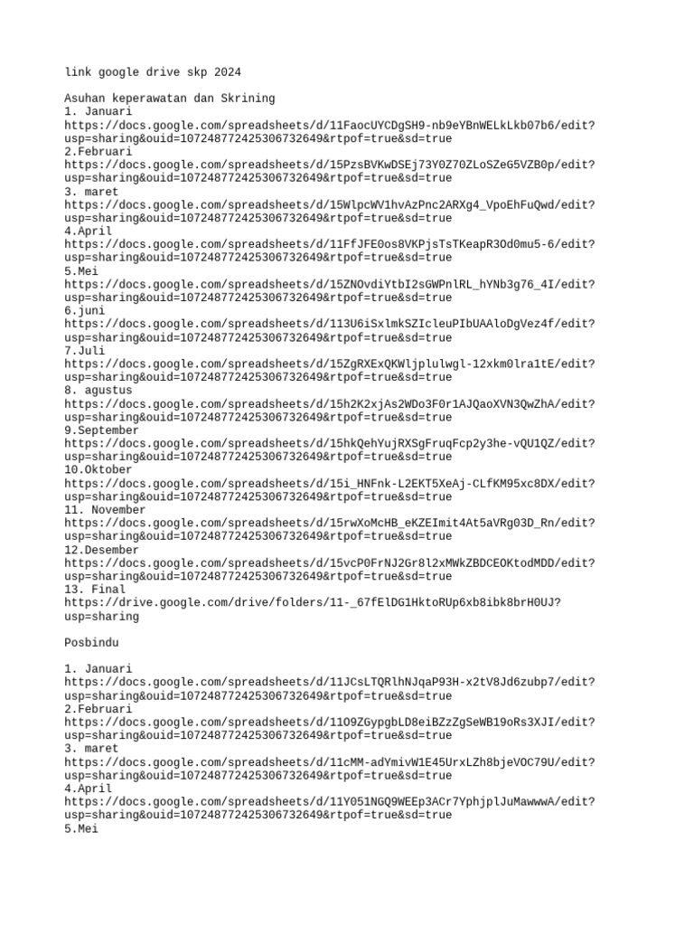 Link Google Drive SKP 2024 | PDF