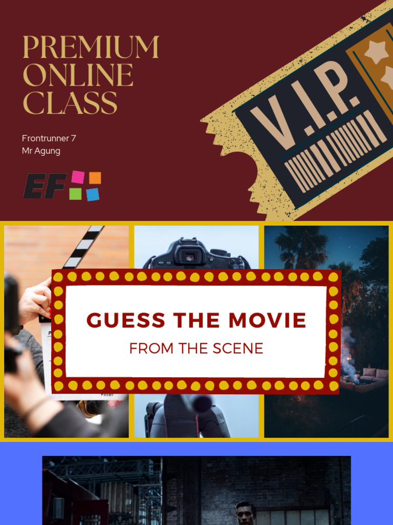 Movie Scene Guessing Game | PDF