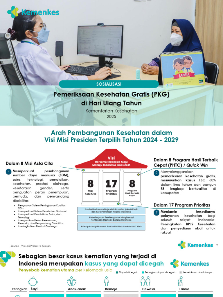 Sosialisasi PKG Kader Kesehatan - Pak Roy Kemenkes | PDF