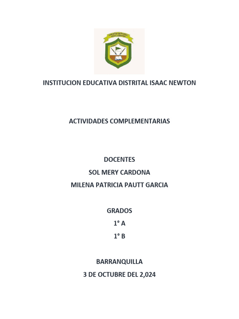 Actividades Complementarias | PDF