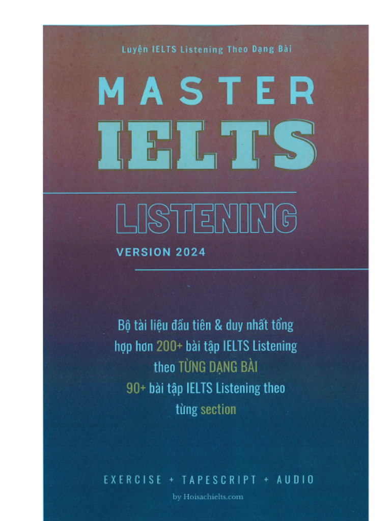 MASTER - IELTS (Listening) (1) | PDF