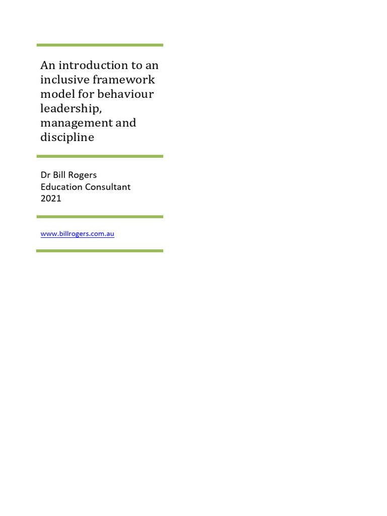 Inclusive Behavior Leadership | PDF | Teachers | Disciplines