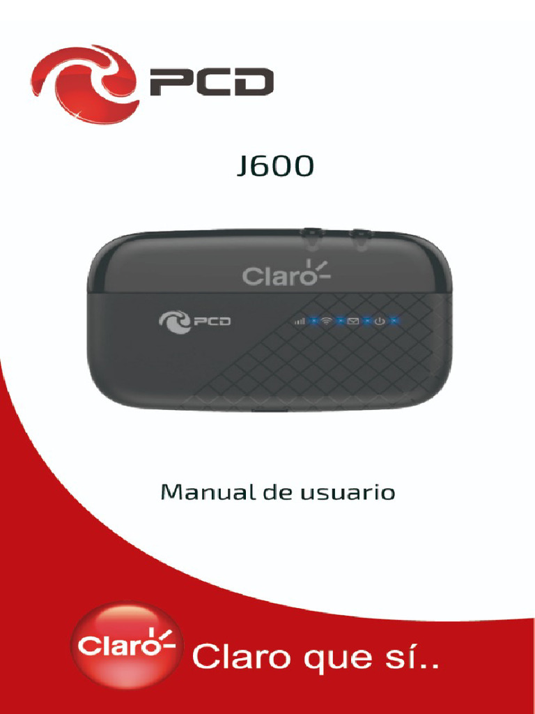 Manual de Usuario PCD J600 | PDF | Wifi | Cortafuegos (informática)