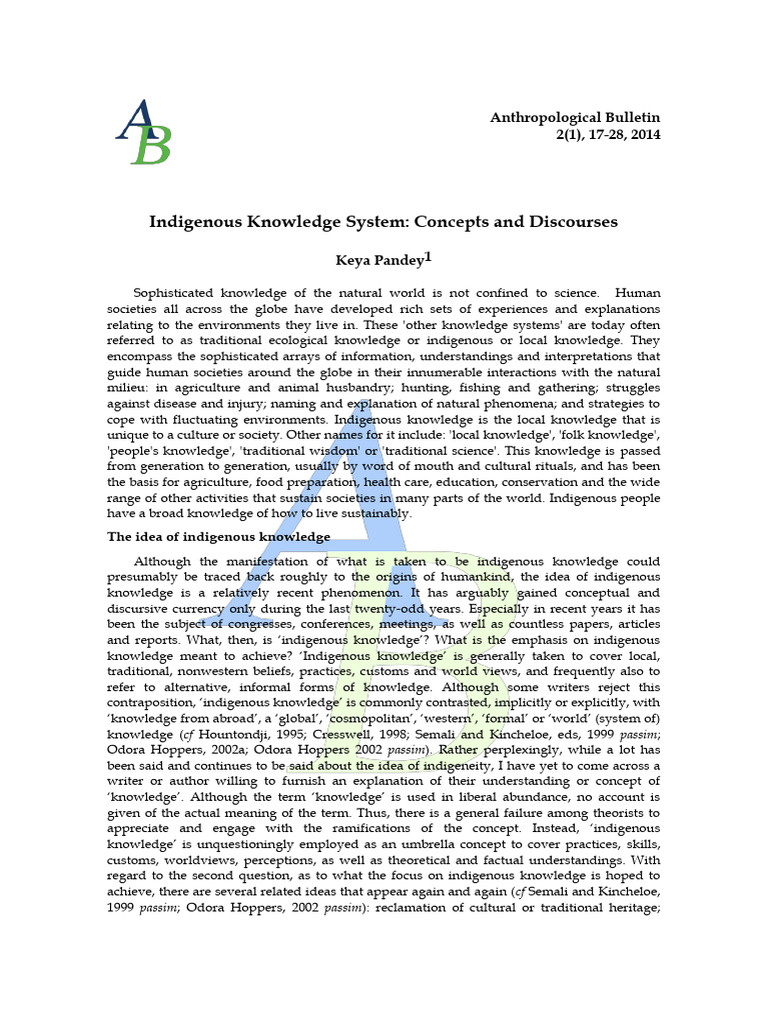 Indigenous Knowledge System Concepts and Discourses | PDF | Knowledge Indigenous Knowledge System Concepts and Discourses | PDF | Knowledge
