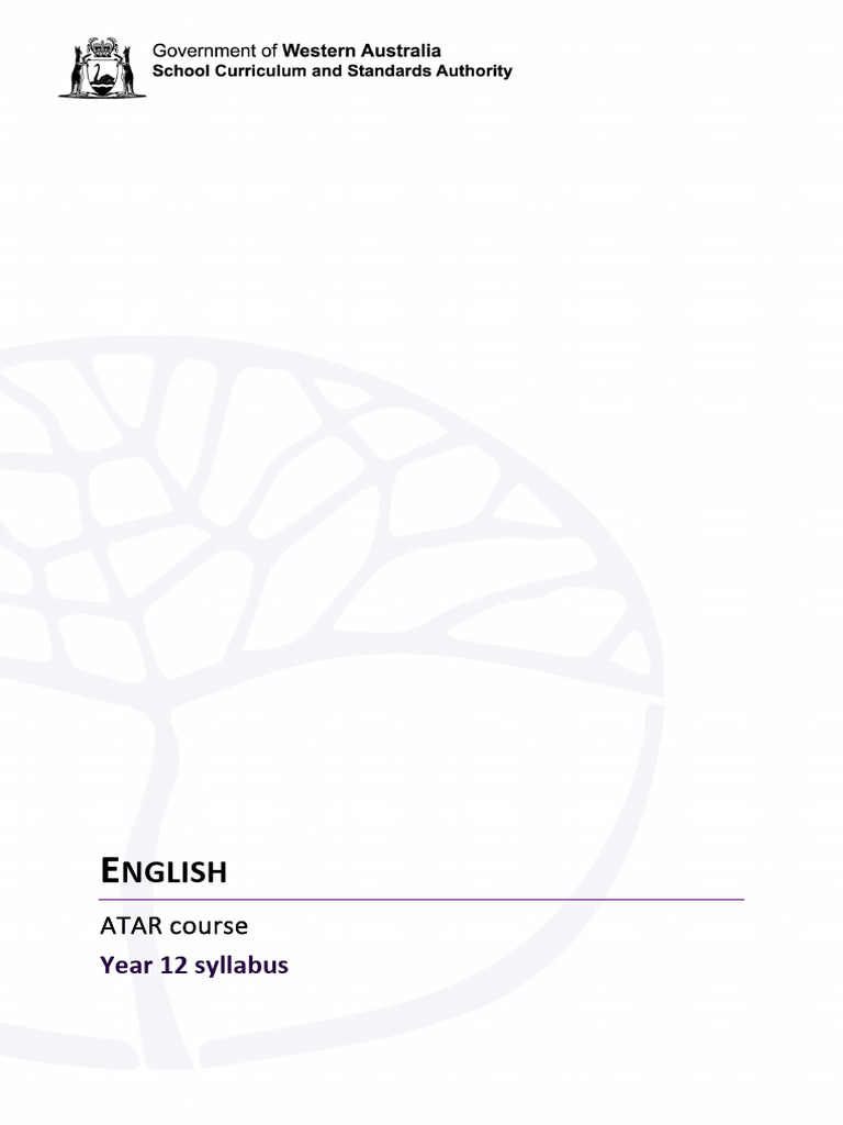 English ATAR Year 12 Syllabus For 2025 | PDF | Semantics | Genre