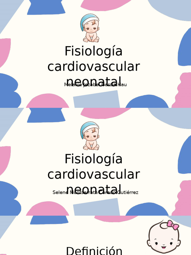 Fisiología Cardiovascular Neonatal | PDF | Sistema circulatorio ...
