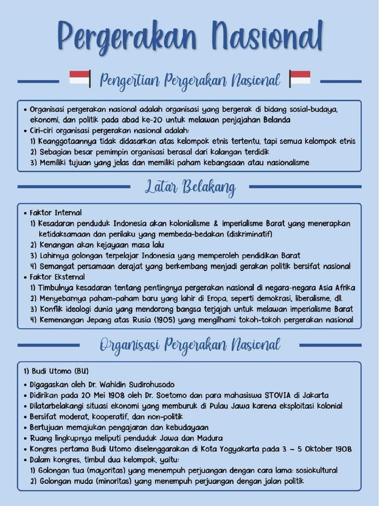 Pergerakan Nasional | PDF