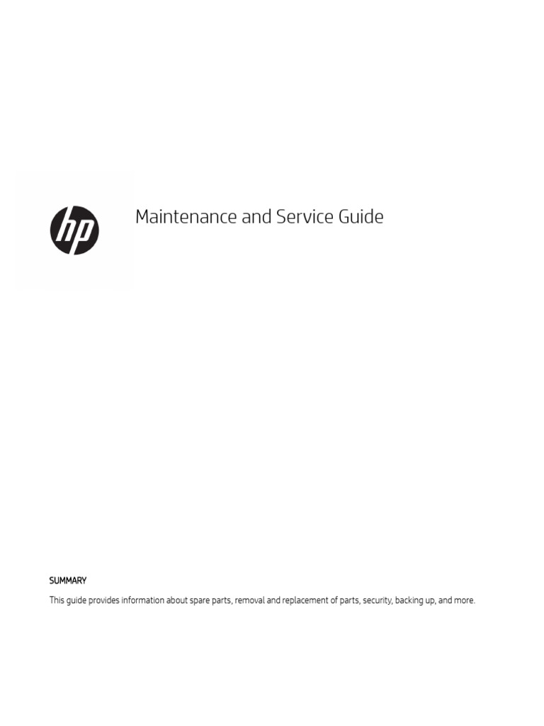 Service Manual | PDF | Bios | Booting