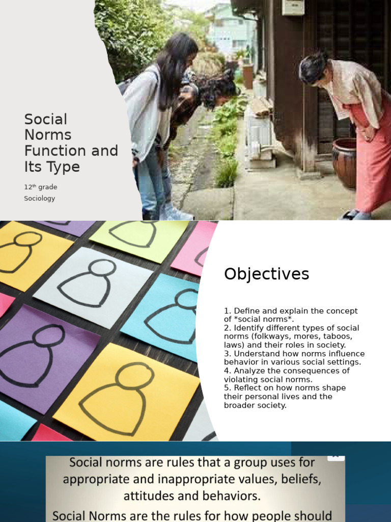 12Jan13Social Norms Function and Its Type | PDF | Social Psychology ...