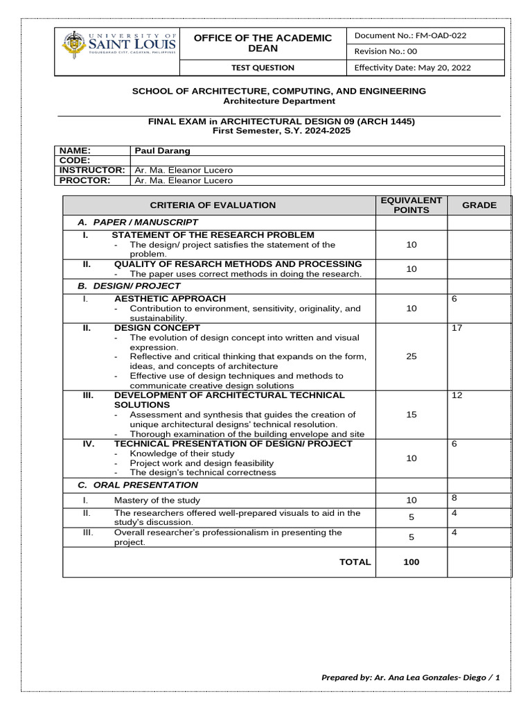 FINAL DESIGN 9-FM-OAD-022 - darang | PDF | Design | Cognition