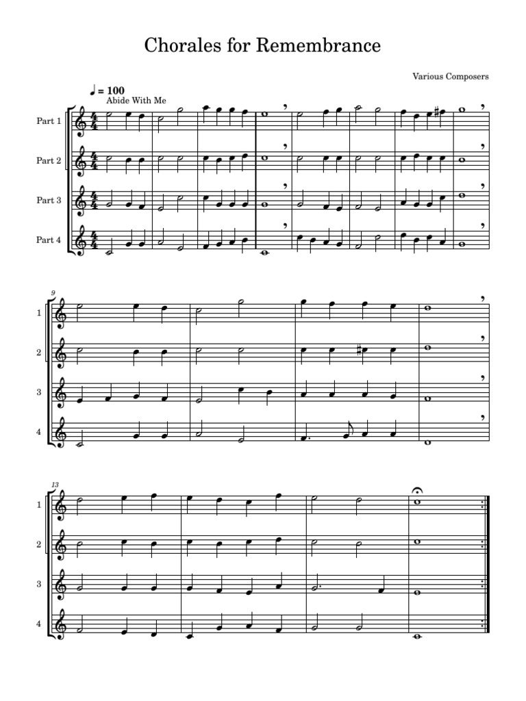 Chorales for Reflection | PDF | Religious Belief And Doctrine | Theology