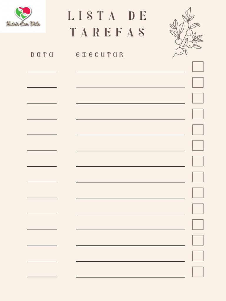 Planejamento mensal 2 check list | PDF