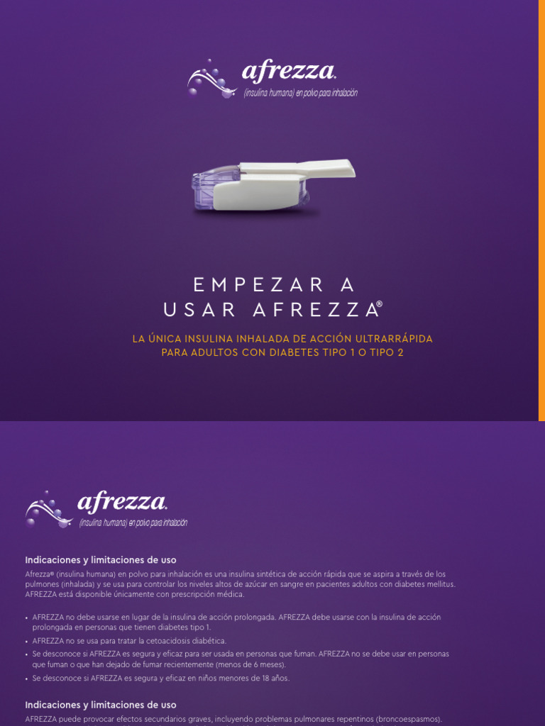 AFREZZA Insulina Humana Inhalada | PDF | Diabetes | Insulina
