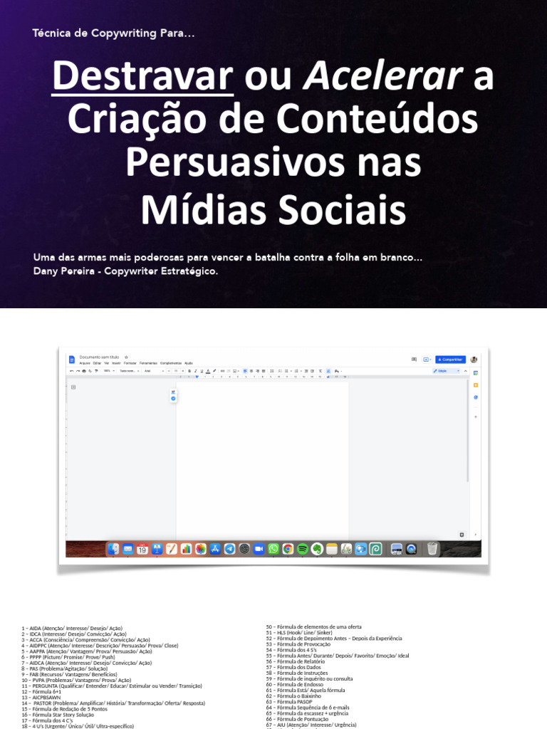 Tecnica de Copywriting para Destravar Ou Acelerar A Criacao de ...