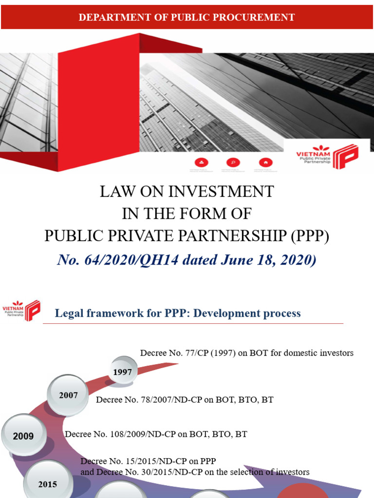 PPP Law and Framework Overview | PDF | Public–Private Partnership ...