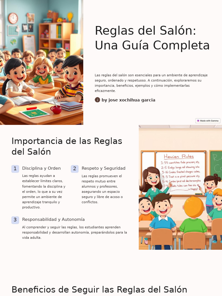 Reglas Esenciales para el Salón | PDF | Aprendizaje | Motivación