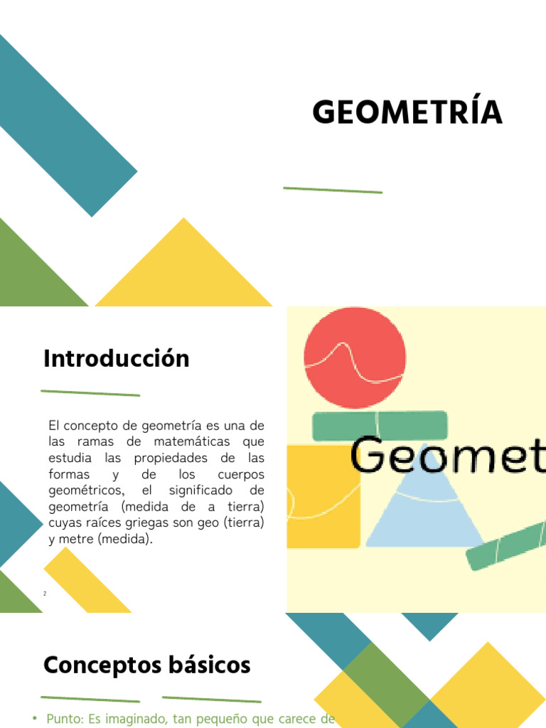 Introducción a la Geometría y Conceptos Clave | PDF