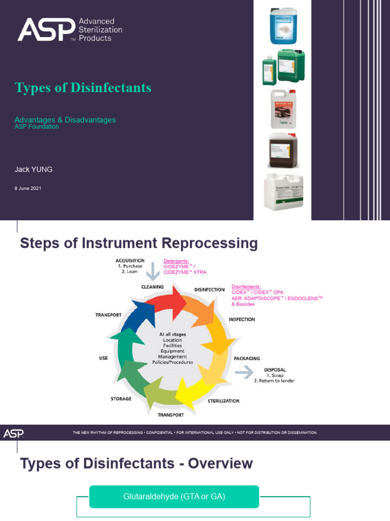 8.2 HLD - Disinfectant Chemicals Overview | PDF | Drinking Water | Water