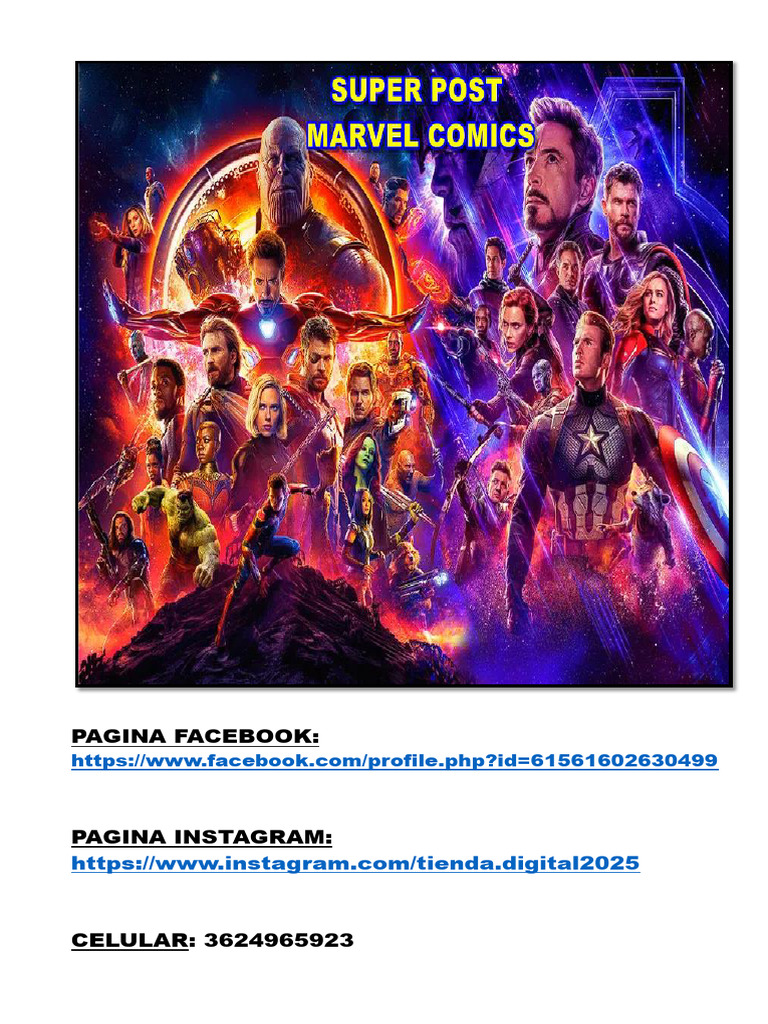 SUPER POST MARVEL COMICS | PDF