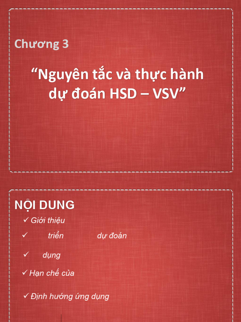 Chuong 3 - Nguyen Tac Thuc Hanh Va Du Doan HSD | PDF