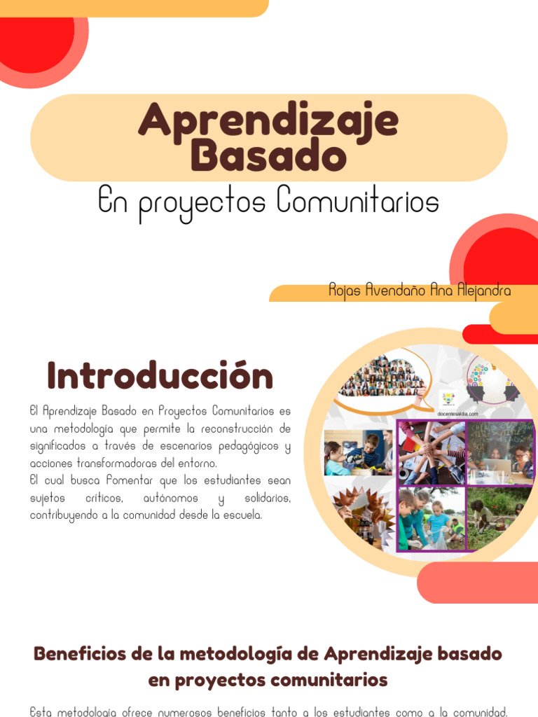 ABPC | PDF | Aprendizaje en base a proyectos | Evaluación