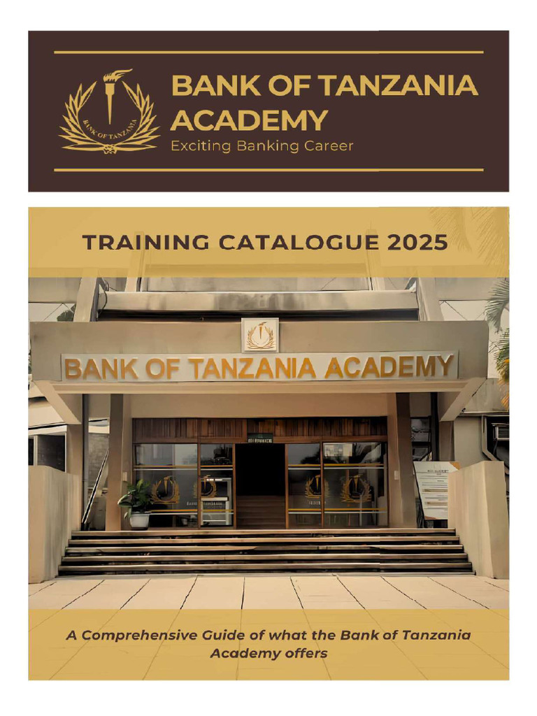 BOT Academy Training Calendar 2025 | PDF | Tanzania | Postgraduate ...
