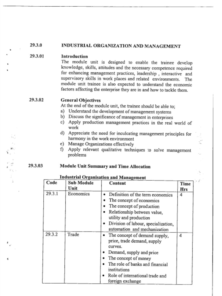 IOM Diploma Module 3 Course Outline | PDF