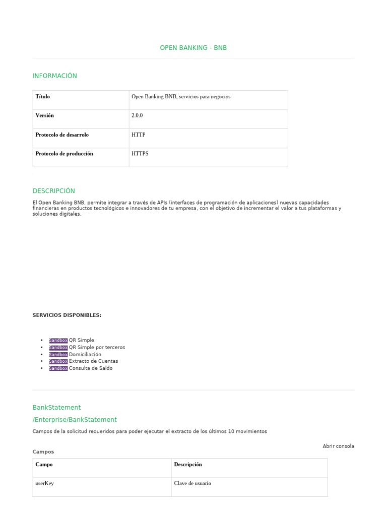 OPEN BANKING_BNB | PDF | Informática