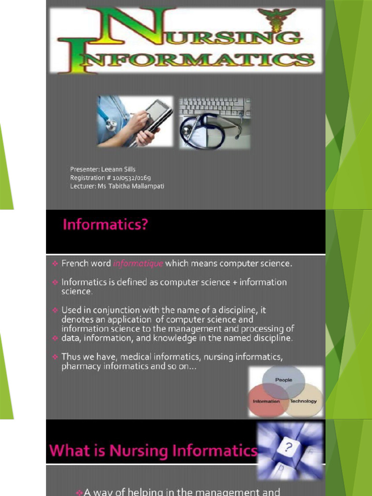 Introduction To Nursing Informatics | PDF