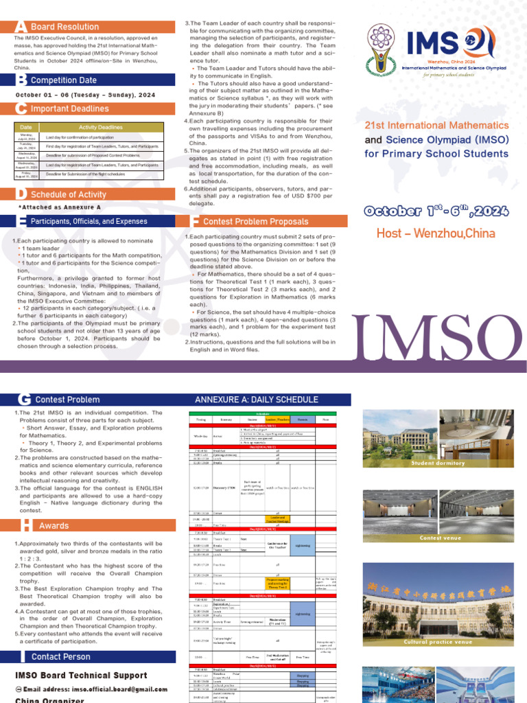 IMSO 21 Brochure | PDF