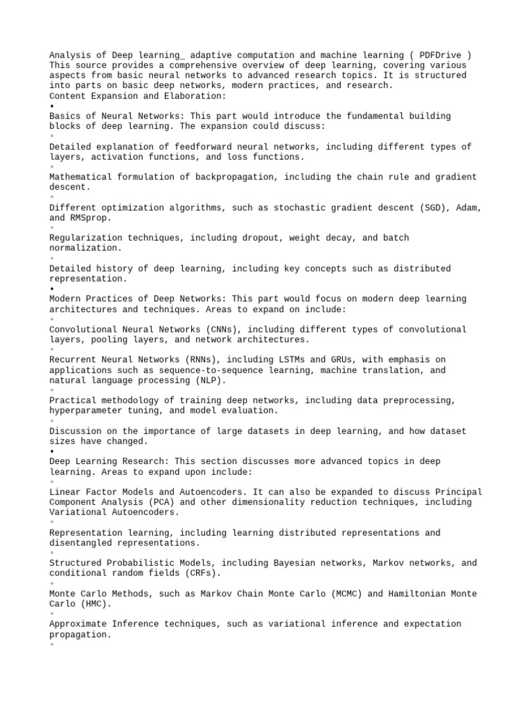 Deep Learning Overview and Practices | PDF | Deep Learning | Statistical Theory