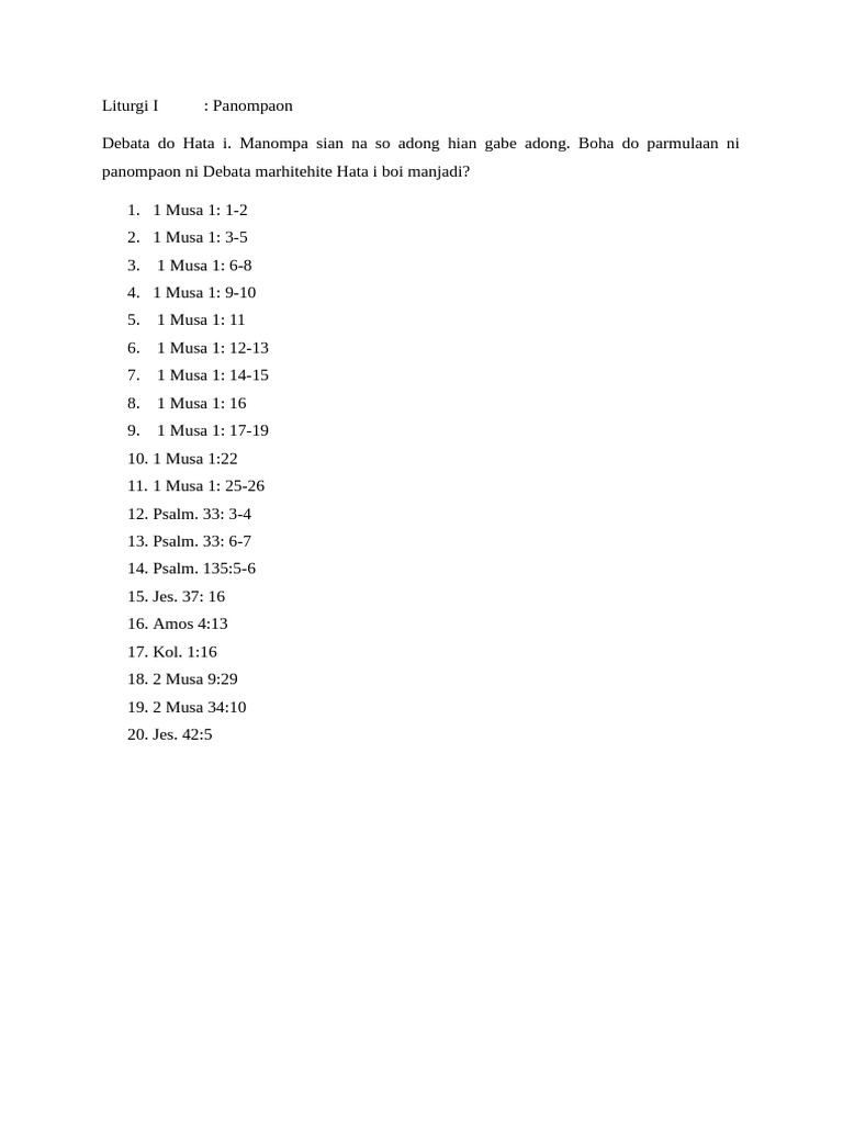 Liturgi Liturgi | PDF