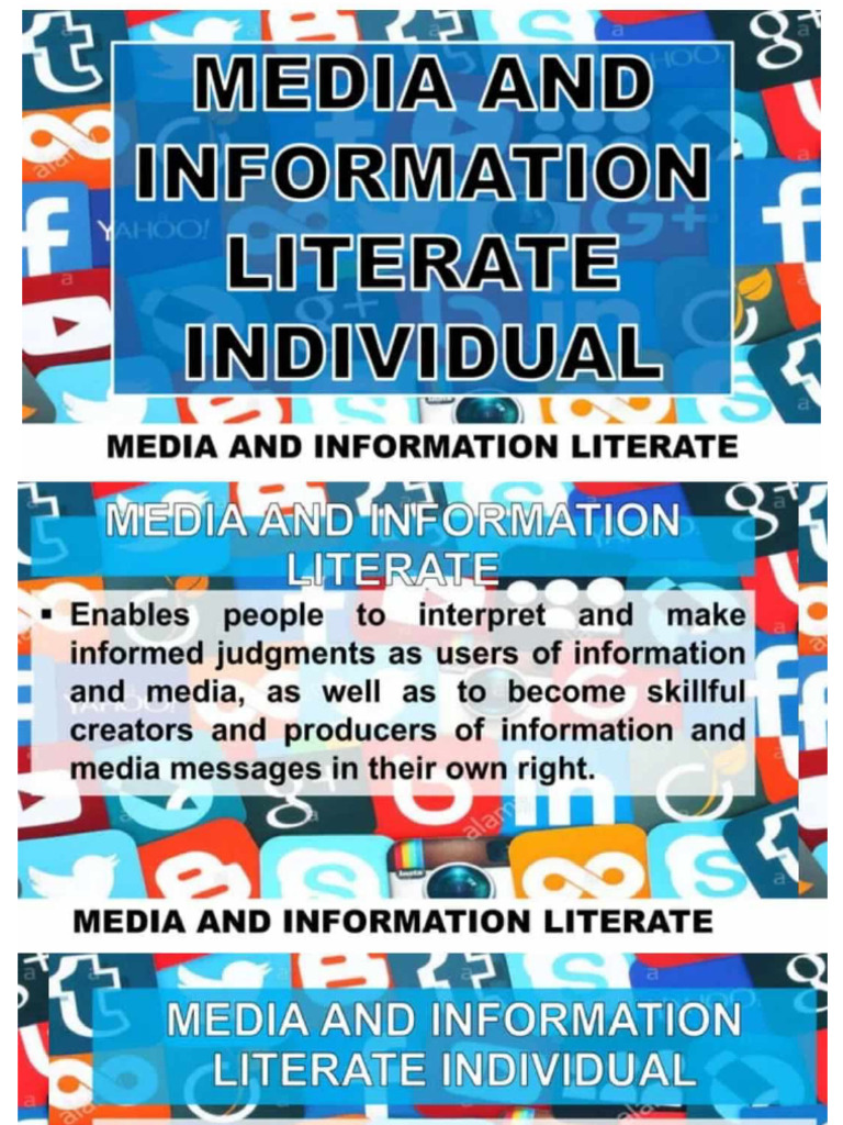 Media and Information Literate | PDF