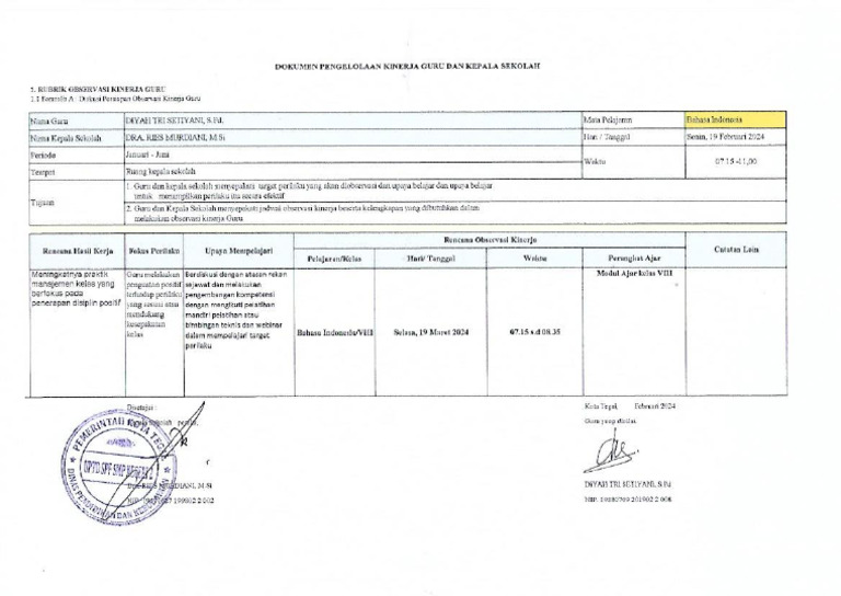 Observasi Diyah Tri Setiyani | PDF