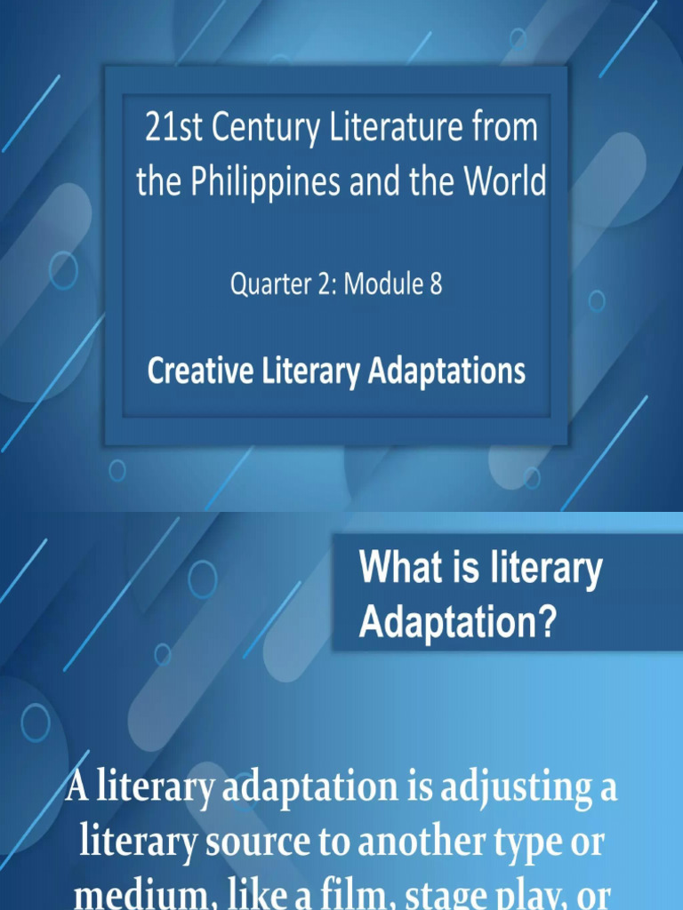 21st Century (Literary Adaptation) | PDF